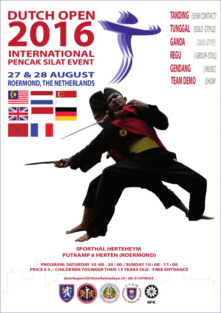Dutch Open 2016 International Pencak Silat Event 27 & 28 augustus 2016 ...